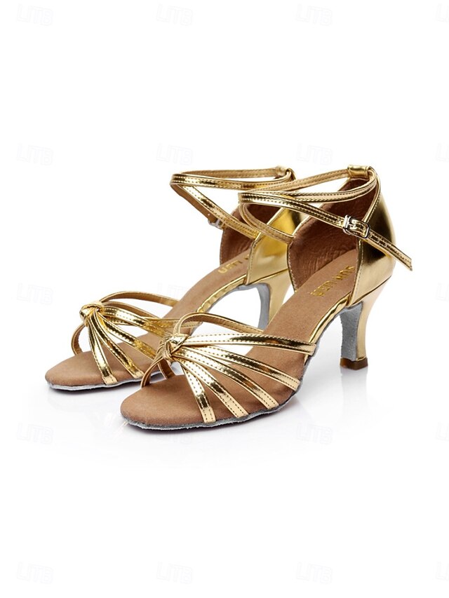 Women's Gold Sequin Dance Heels, Open Toe Vintage 1920s Gatsby Shoes ...