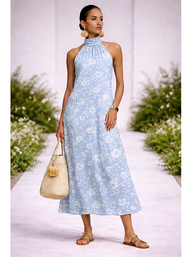 Women's Midi Dress Casual Dress Chiffon Dress Swing Dress Boho Chic ...