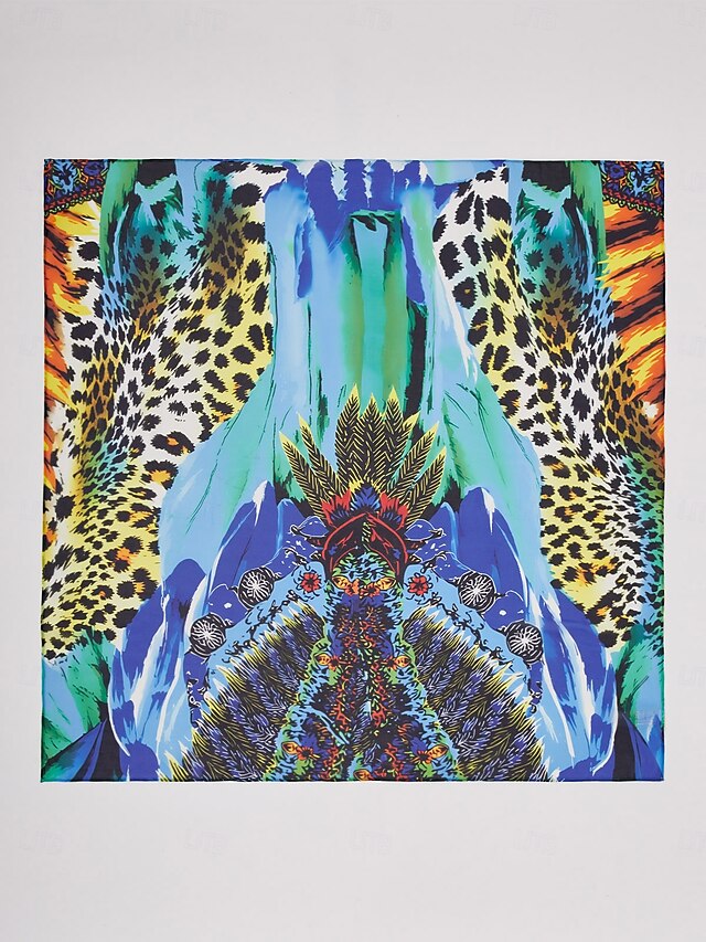 Jungle Wild Party Flowy Chiffon Two Way Cover Up 2026 - $44.99