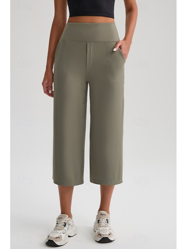 Femmes Pantalon capri Pantalon de yoga Vacances Basique Athlétique ...
