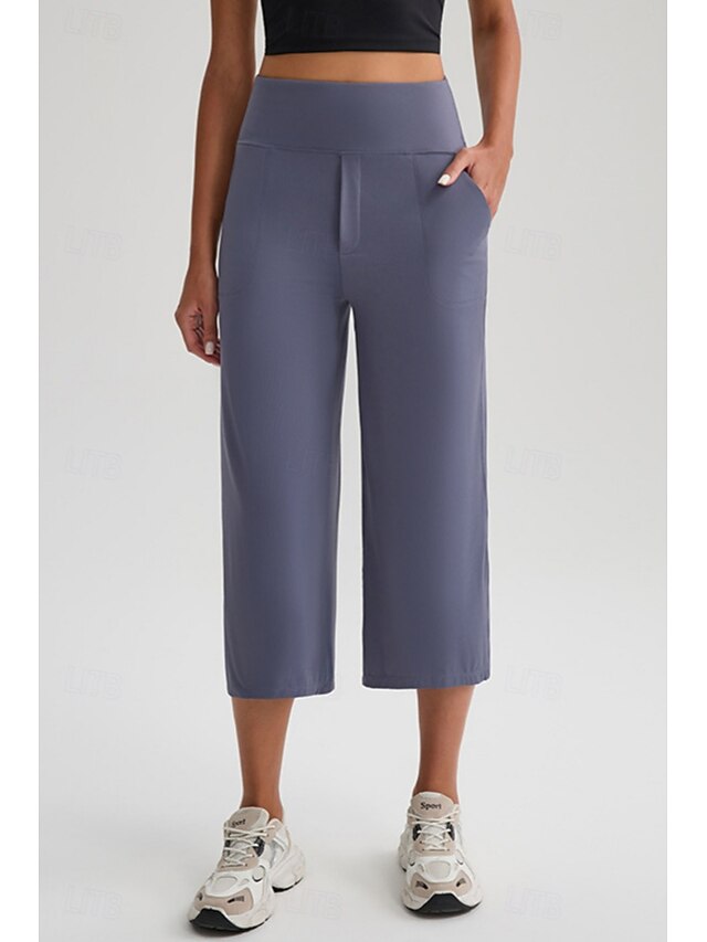 Femmes Pantalon capri Pantalon de yoga Vacances Basique Athlétique ...
