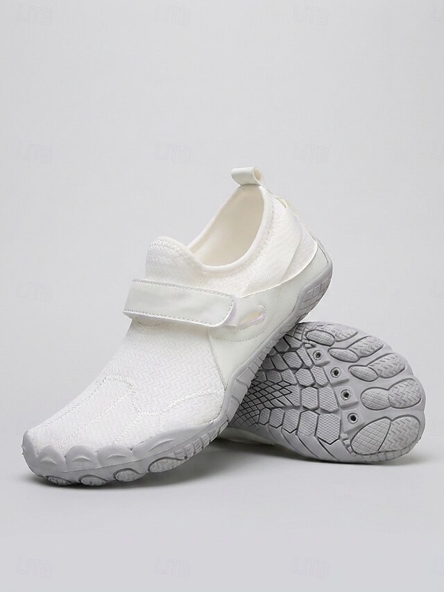 Women's White Barefoot Water Shoes with Wide Toe Box, Quick Dry Aqua ...