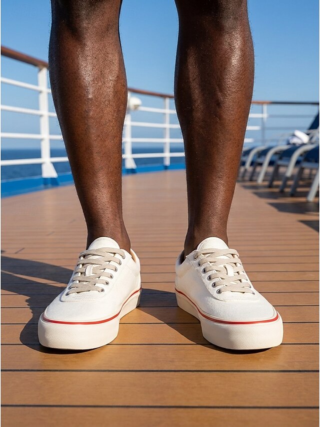 Homme Minimaliste Occasionnel Île et croisière Tissu Antidérapant À ...