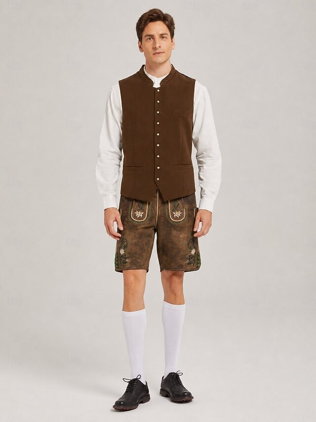 Oktoberfest Trachten Waistcoat Traditional Bavarian Vest Embroidery ...