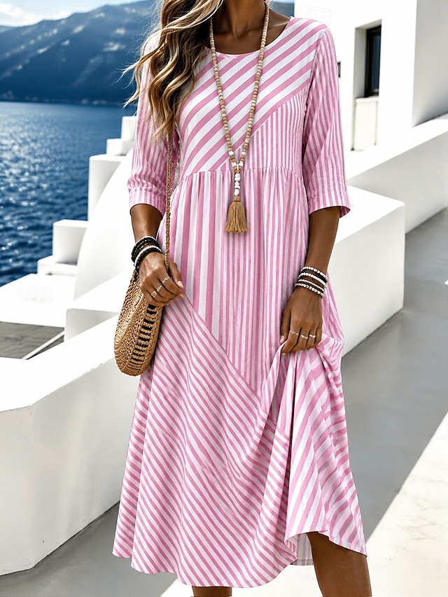 Women's Midi Dress Sundress Casual Dress Summer Dress Vacation Casual ...