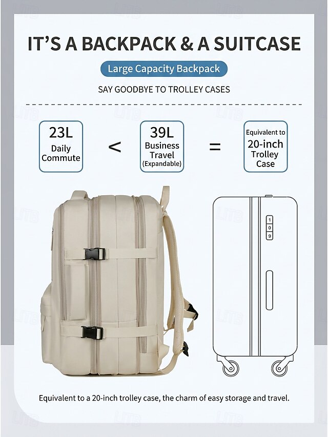 Student Pink Minimalist Laptop Backpack, Lightweight Large Capacity ...