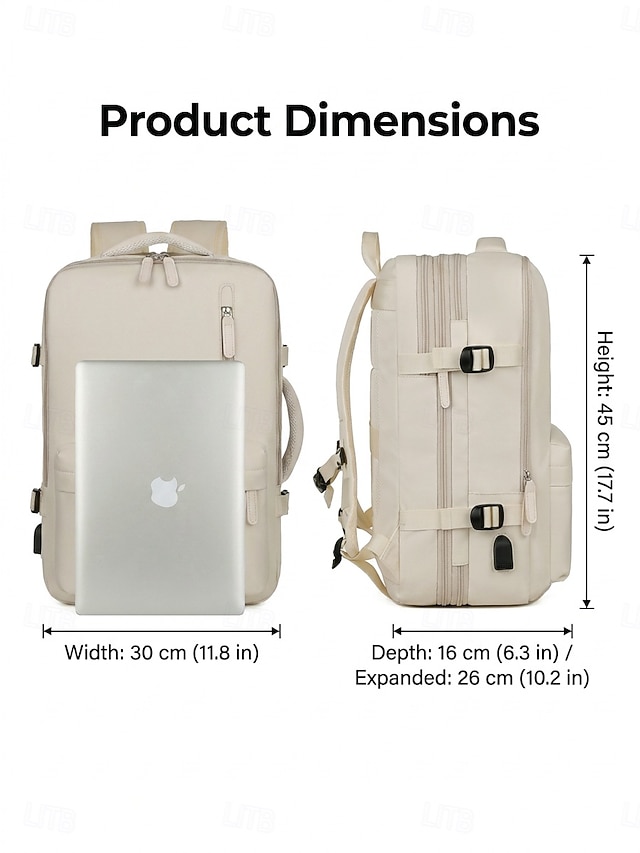 Student Pink Minimalist Laptop Backpack, Lightweight Large Capacity ...