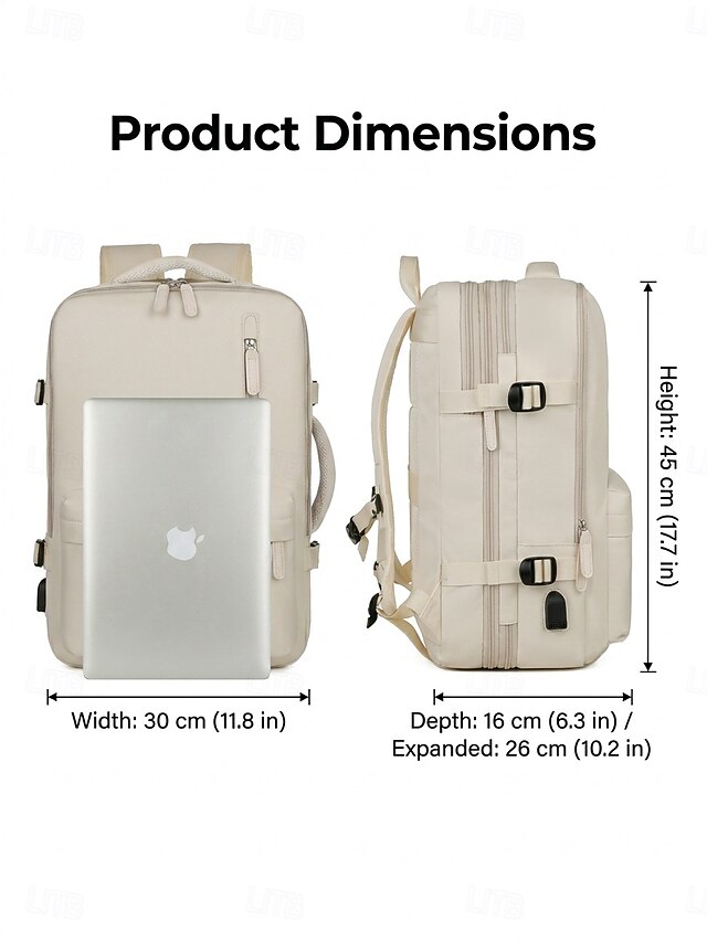 Student Pink Minimalist Laptop Backpack, Lightweight Large Capacity ...