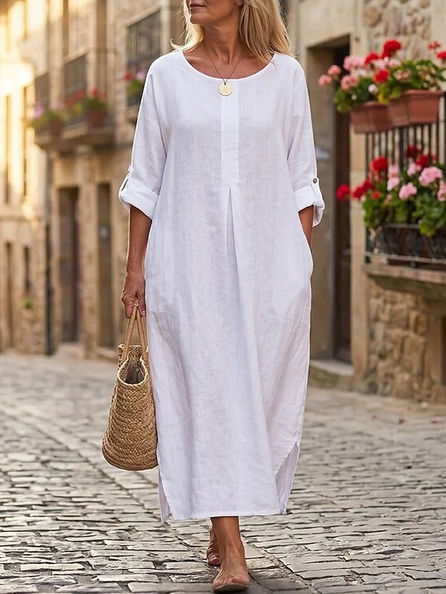 Women's Maxi Dress Casual Dress Summer Dress Basic Classic Daily ...