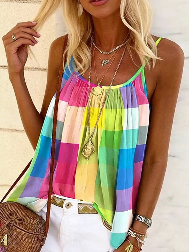 Women's Camisole Tank Top Print Graphic Ocean Vintage Fashion ...