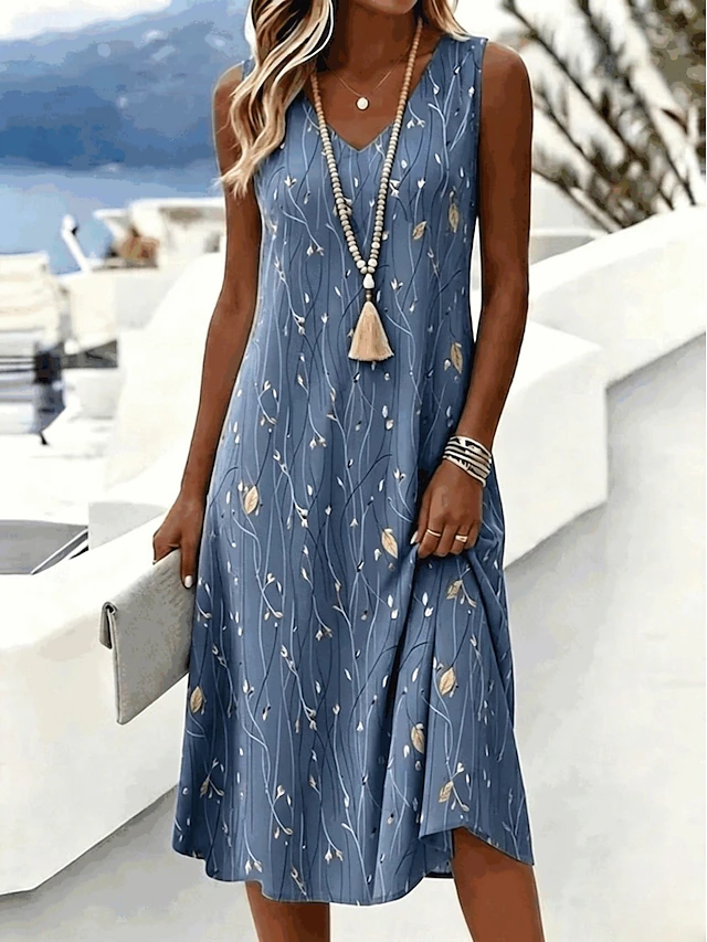 Women's Midi Dress Sundress A Line Dress Off The Shoulder Dress ...