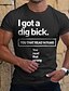 Men's Graphic Letter Dig Bick T Shirt Casual Style 100% Cotton Short ...