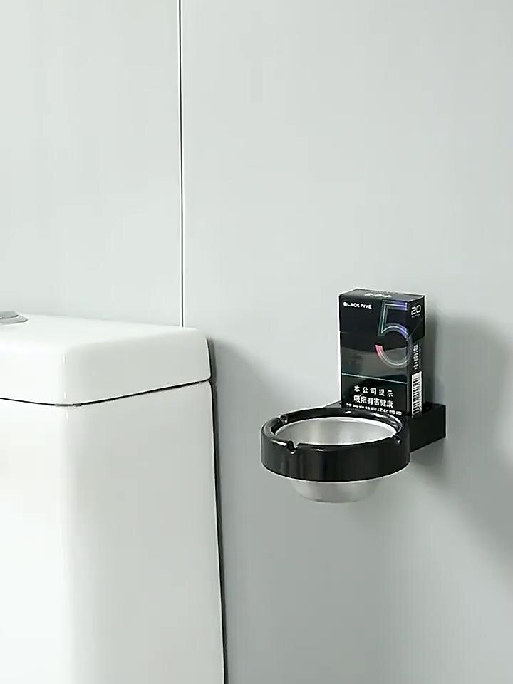 Hanging Cigarette Storage Rack Bathroom Wall Stainless Steel Ashtray ...