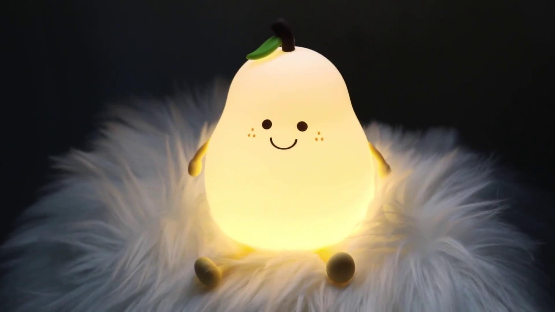 Cute Sleeping Silicone Night Light Gift Bedroom Sleeping Bedside Tap ...