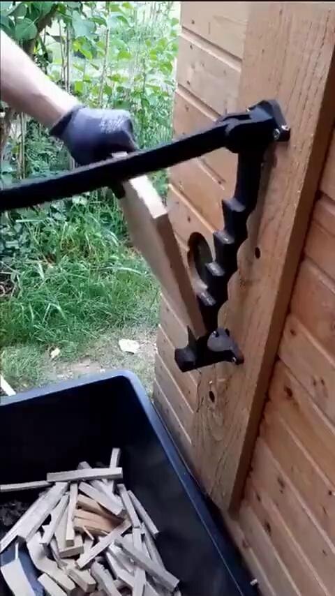 Wall Mounted Kindling Splitter Log Splitter Portable Metal Manual Fire ...